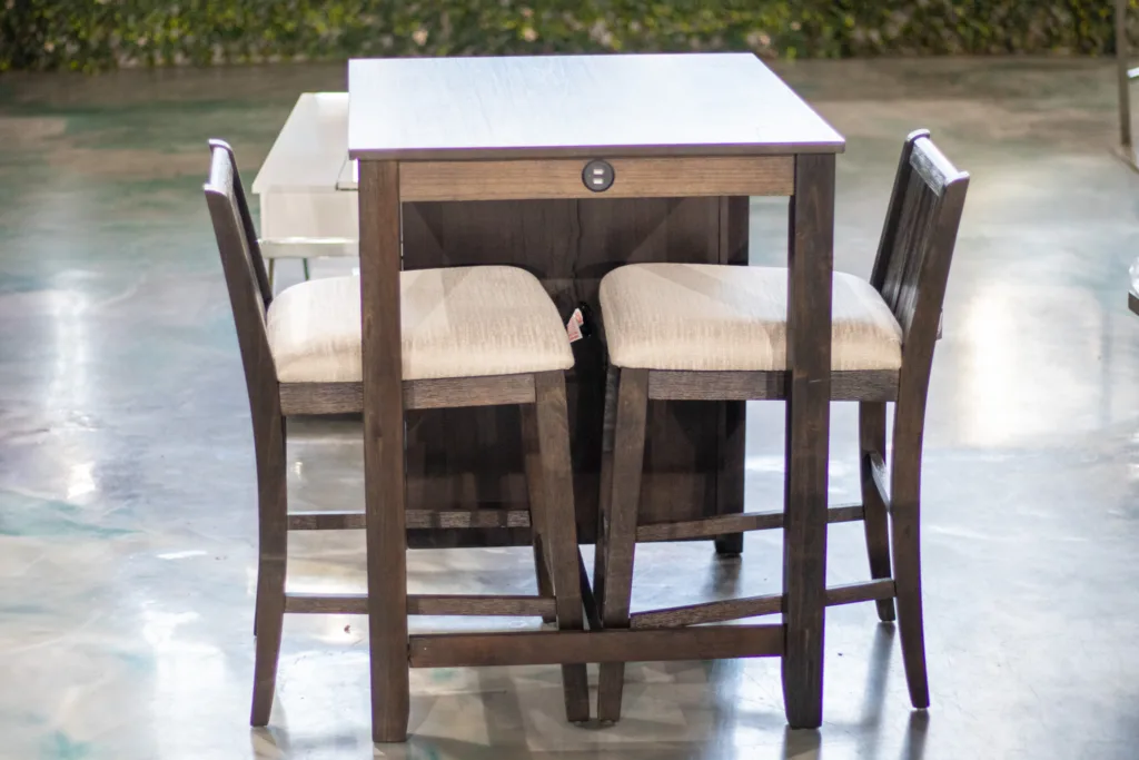 SPACE-SAVING PUB TABLE SET WITH STORAGE - Dunn's